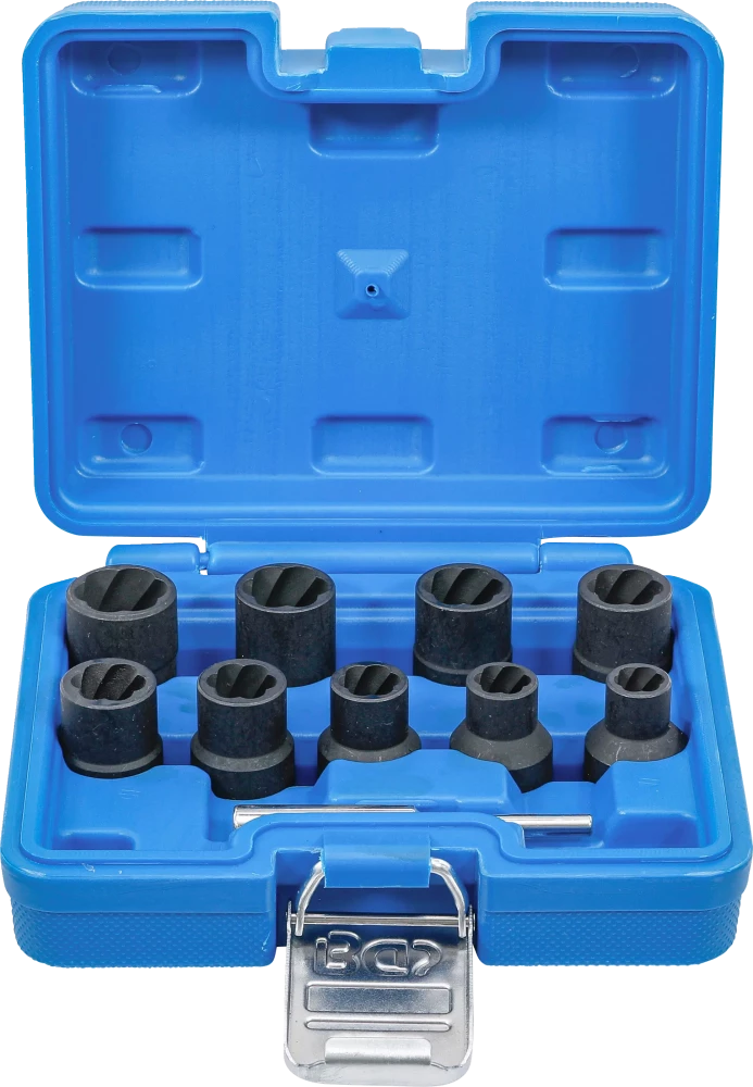 BGS technic | Twist Socket Set (Spiral Profile) / Screw Extractor | 12. ...